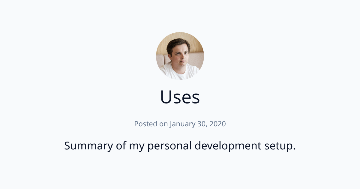 Uses | Slava Bezgachev - Javascript Developer